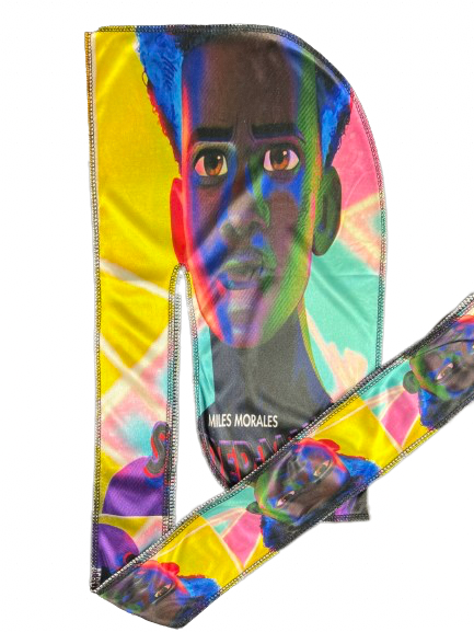 Miles Morales(Across the Spider-Verse) Silky Durag – JustWaverzDurags™