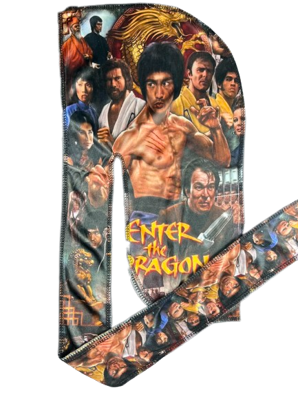 Enter The Dragon(Bruce Lee) Silky Durag – JustWaverzDurags™