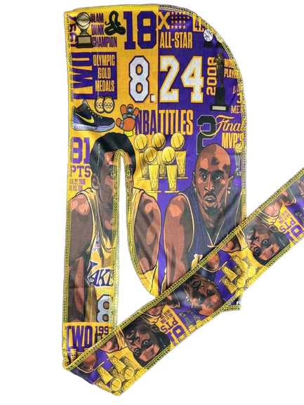 Kobe Bryant Black Mamba Silky Durag – JustWaverzDurags™
